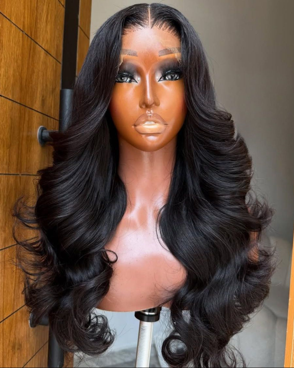 Eullair Drawstring Glueless Lace Wig Long Wavy Hair 9x6 Lace Front for ...