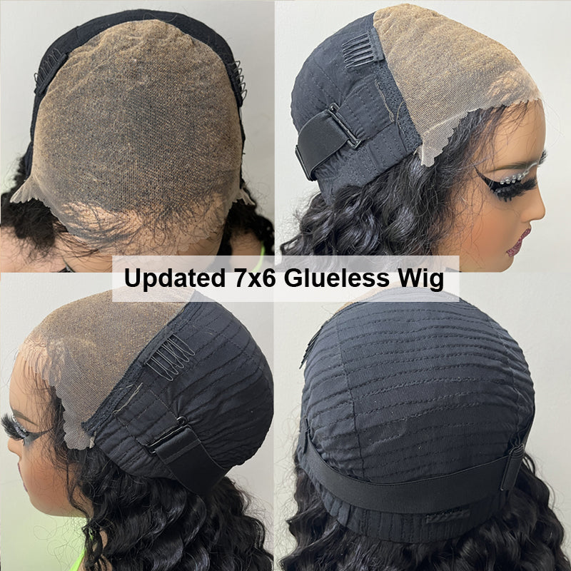 eullair Body Wave Wigs Versatile 7X6 9x6 Parting Max Glueless Wigs Hum ...